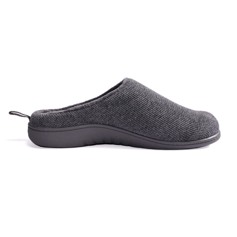 Mens Slipper - Grey | Footlogics Orthotics