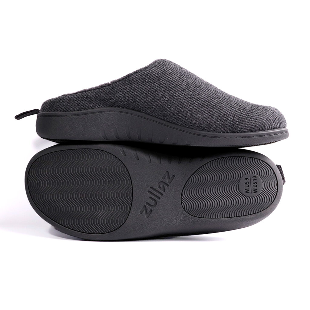 Mens Slipper - Grey | Footlogics Orthotics